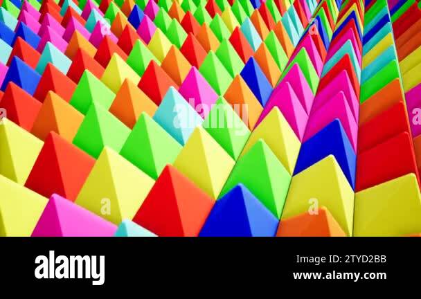 Modern colored pyramids, great design for any purposes. Technology ...