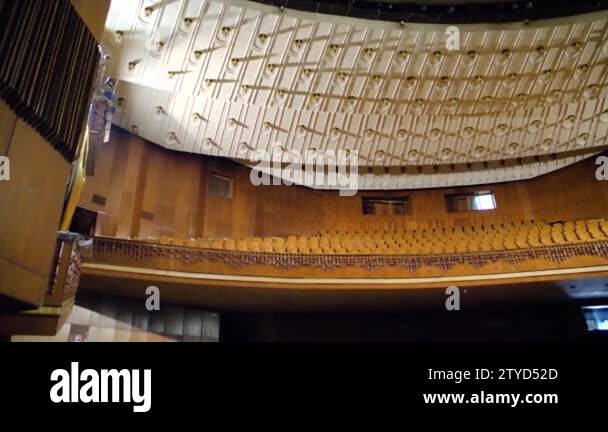 Empty theater hall in the Opera House. Interior of the Opera House ...
