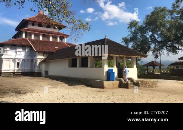 Udu Nuwara,Sri Lanka - January 24,2019: Lankatilaka is Buddhist temple ...