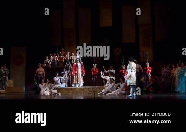 DNIPRO, UKRAINE DECEMBER 22, 2018: Classical Opera by Giacomo Puccini ...