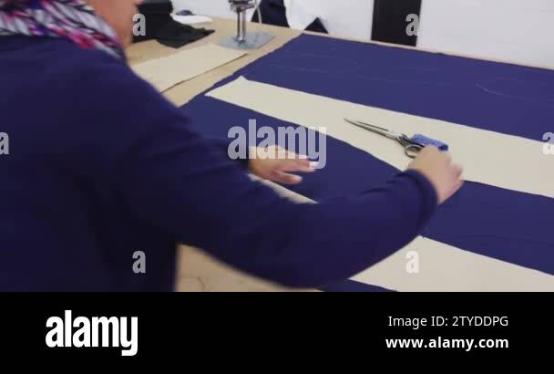 Marking out cloth patterns Stock Videos & Footage - HD and 4K Video ...