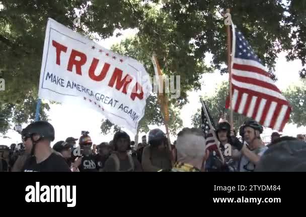 Trump supporters waving flags Stock Videos & Footage - HD and 4K Video ...