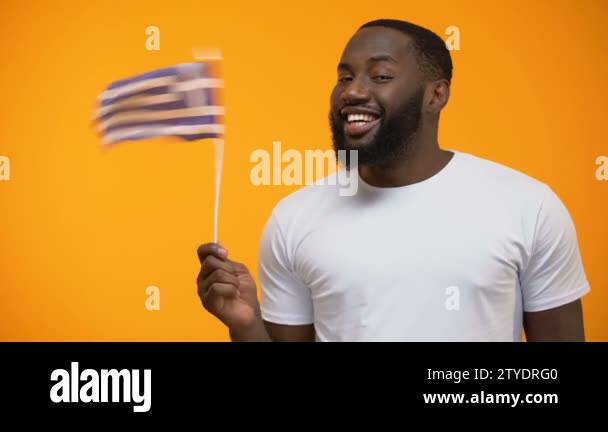 Smiling black man waving greece Stock Videos & Footage - HD and 4K ...