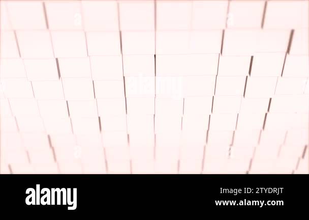 Abstract 3d Render Rotating Cubes Modern Animation Background On Seamless Loop Stock Video
