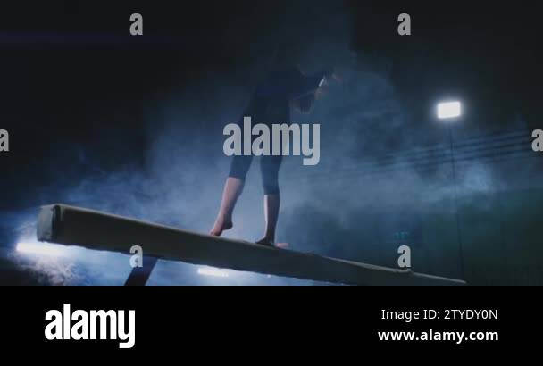 Women's gymnastics beam Stock Videos & Footage - HD and 4K Video Clips ...