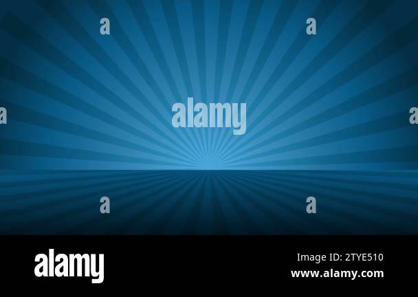 Rotating blue radial rays. Shiny background with ray of light. Blue ...