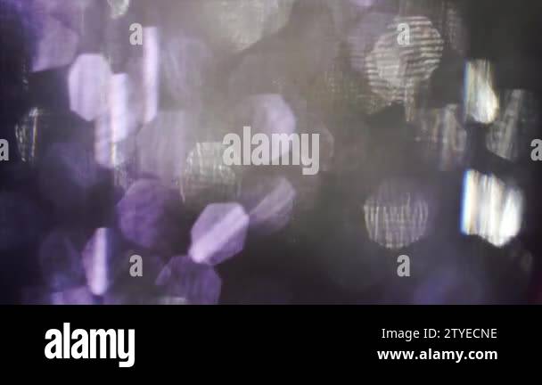 Abstract particles of light, glitch, noisy tv effect. Overlay for ...