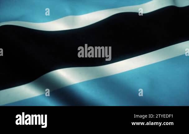 Botswana flag waving in the wind. National flag of Botswana. Sign of ...