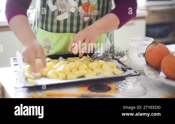 Woman hands cooking baked potatoes Stock Videos & Footage - HD and 4K ...