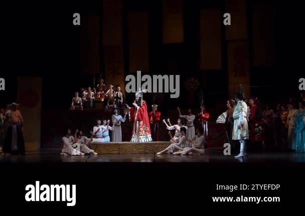 DNIPRO, UKRAINE DECEMBER 22, 2018: Classical Opera by Giacomo Puccini ...