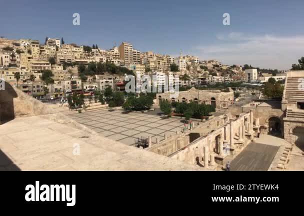 Amman, Jordan - View of the old town from the height of the ...