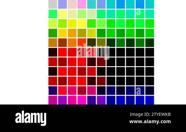 Square Grid With Interesting Color Palette Changes Moving Across Disco ...