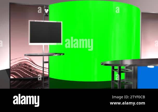 Virtual studio background - green blue screen effect Stock Video ...