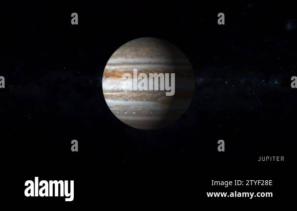 Jupiter is the fifth planet from the Sun Stock Video Footage - Alamy