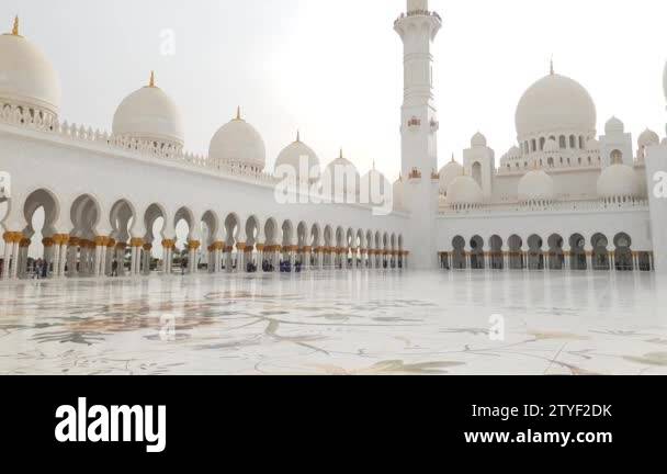 Abu Dhabi, UAE - March 31. 2019. Sheikh Zayd Grand Mosque Stock Video ...