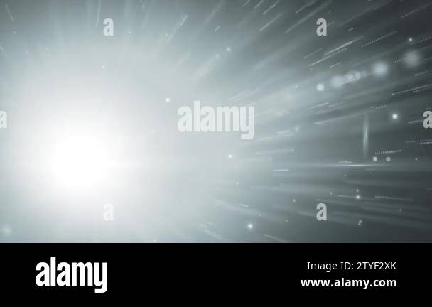 Hyperspace Background With Shining Starburst/ Animation of a colorful ...