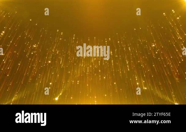 Golden glowing particle light rising. Luxury particle stripes ...