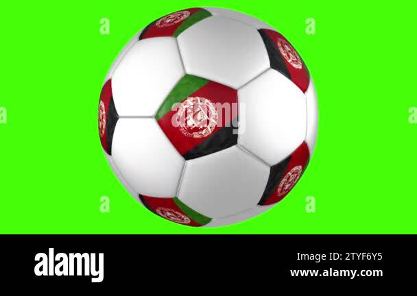 Afghanistan's soccer ball rotation Stock Video Footage - Alamy