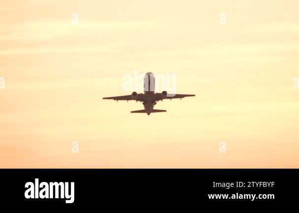 Passenger Airplane Just After Takeoff. Aircraft Take Off Stock Video ...