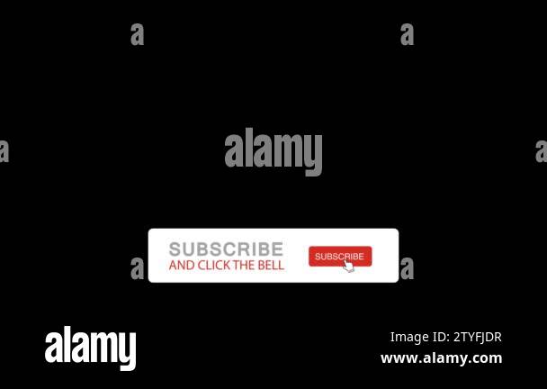 Subscribe and click the bell floating banner on transparent background ...