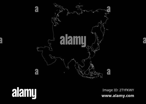 Map of asia outline Stock Videos & Footage - HD and 4K Video Clips - Alamy