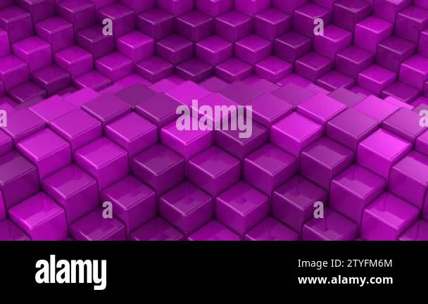 Boxes Formed A Wave. Abstract background, 2 in 1, loop, created in 4K ...