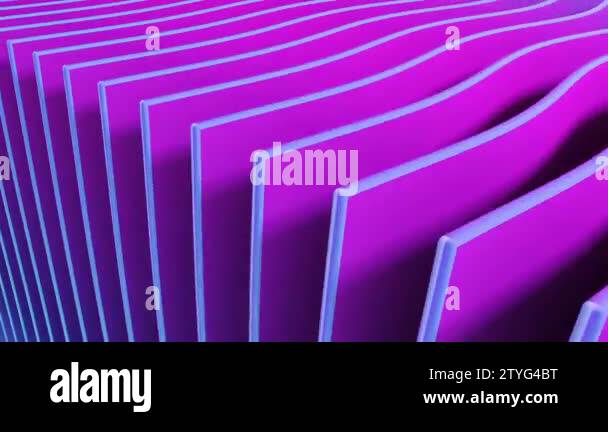 Abstract color plane waves 3d shapes set of different color animation ...