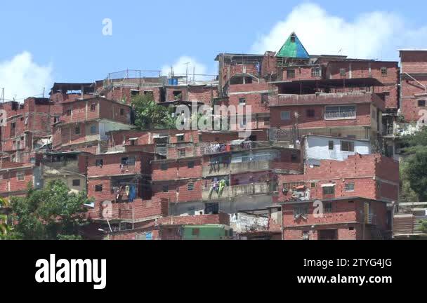 Poor community in Caracas Venezuela, The Petare Town, one the most ...