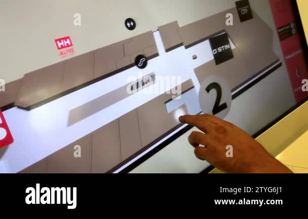Interactive map of the shopping center, floor plan Stock Video Footage ...