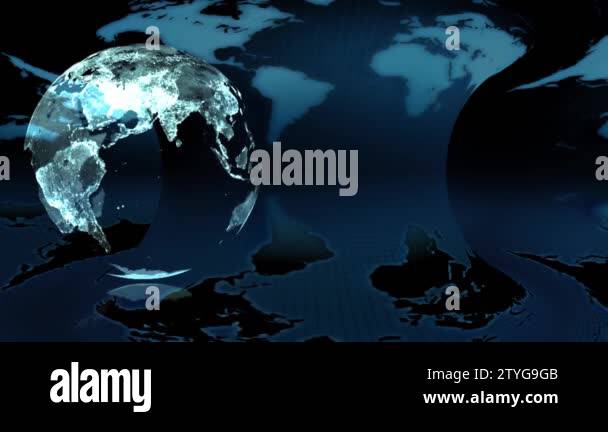 Earth globe rotated on a earth map background (loop Stock Video Footage ...