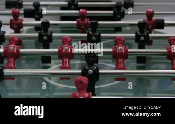 Foosball team competition and sports entertainment. The table game ...