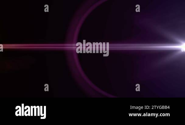 violet pink color bright lens flare flashes leak light effect Stock ...