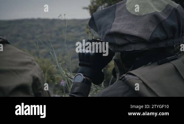 Israeli soldiers in a surveillance and reconnaissance mission using ...