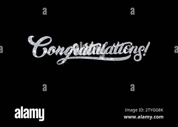 Congratulations Blinking Text Wishes Particles Greetings, Invitation ...