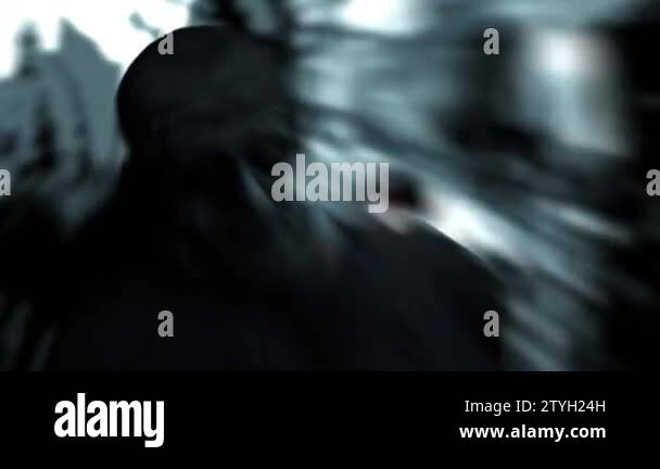 Horror Zombie With Effects, Mixed Media Of Two Cg Animation Stock Video ...