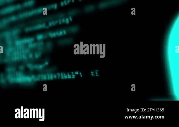 Display screen with cyber security symbols, digital protection ...