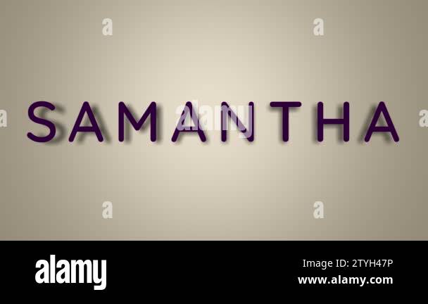 Samantha in Stock Videos & Footage - HD and 4K Video Clips - Alamy