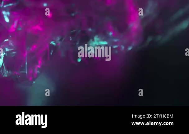 Cool background Loop of Holographic neon texture. Vibrant aqua menthe ...