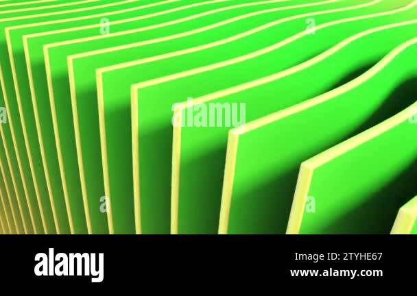 Abstract color plane waves 3d shapes set of different color animation ...