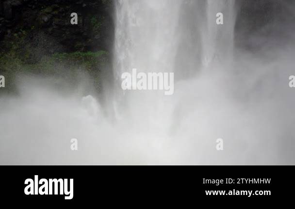 Static close up shot with a higher frame rate (slow motion) viewing the ...