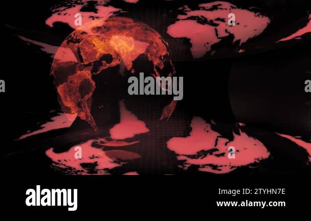 Earth globe rotated on a earth map background (loop Stock Video Footage ...