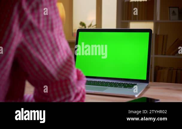 Closeup back view shoot of indian young businessman using the laptop ...