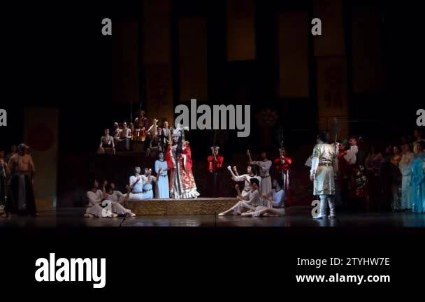 DNIPRO, UKRAINE - DECEMBER 22, 2018: Classical Opera by Giacomo Puccini ...