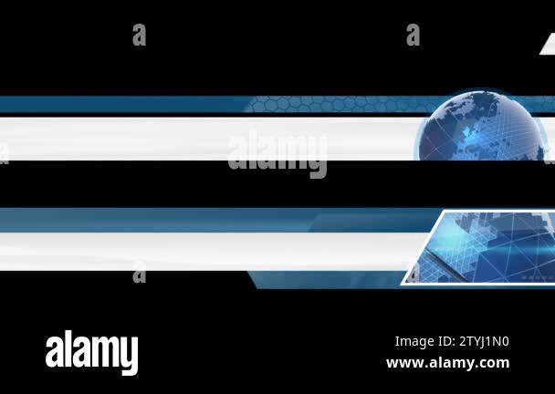 4k animated lower thirds on transparent background ready to compose ...