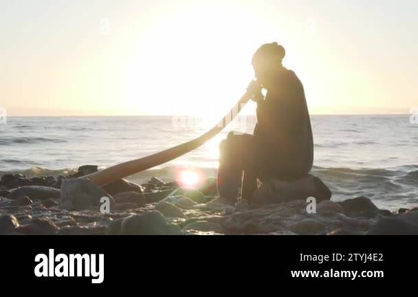 Didgeridoo australian musical instrument Stock Videos & Footage - HD ...