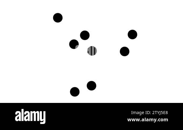 Collection of Round Circles Moving Across Centre of the Frame Endless ...