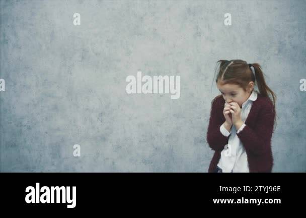 Mum screaming at her daughter, showing her fist. The concept of ...