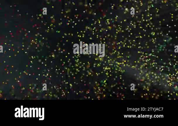 abstract background with animation moving lines with glowing ends magic flickering dots glowing ...