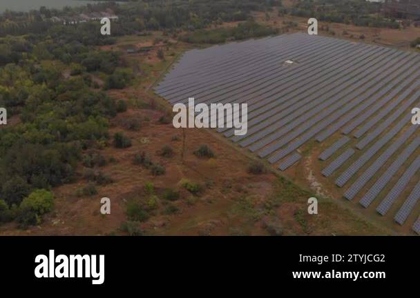 Photovoltaic solar panels absorb sunlight as a source of energy to ...