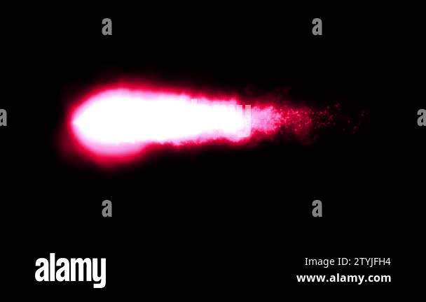 Shockwave Power Fire Meteor Loop/ Animation of a powerful fire comet ...
